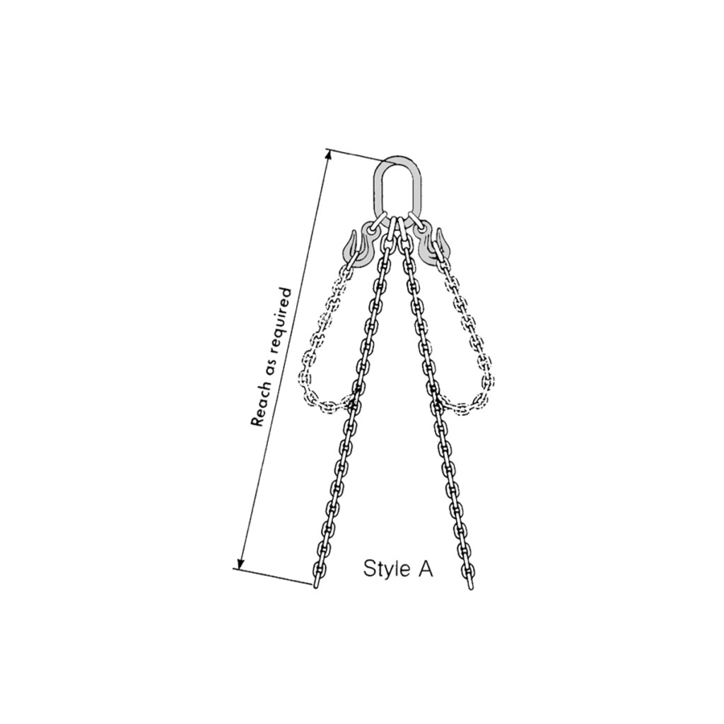 CM Herc-Alloy 800 Adjustable Double Loop Chain Slings | Mazzella
