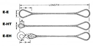 Single-Part Body Hand Spliced Wire Rope Slings