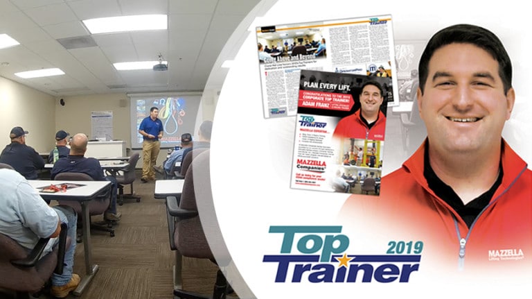 Mazzella Companies' Adam Franz Wins 2019 Corporate Top Trainer Award