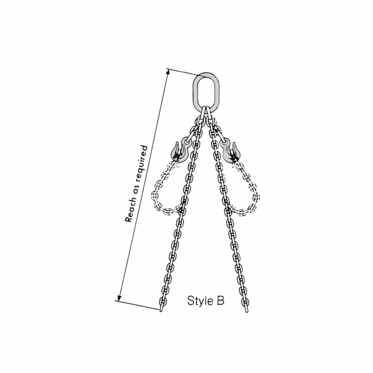 CM Herc-Alloy 1000 Adjustable Double Loop Chain Slings | Mazzella