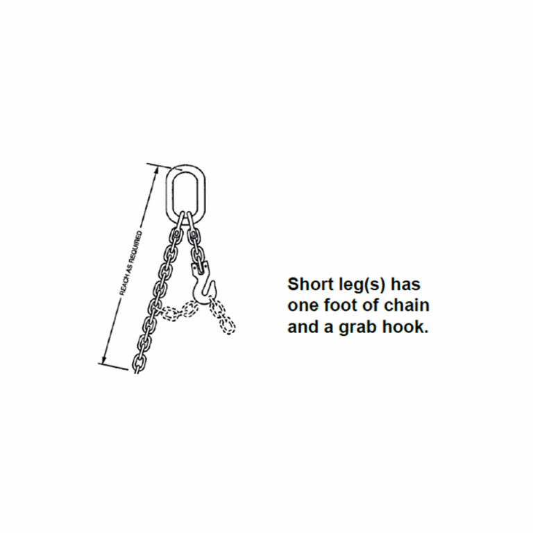 Peerless Kuplex® Grade 80 Adjustable Single Loop Chain Slings