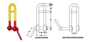 Skookum Sheet Pile Shackles - Alloy No. 59A | Mazzella
