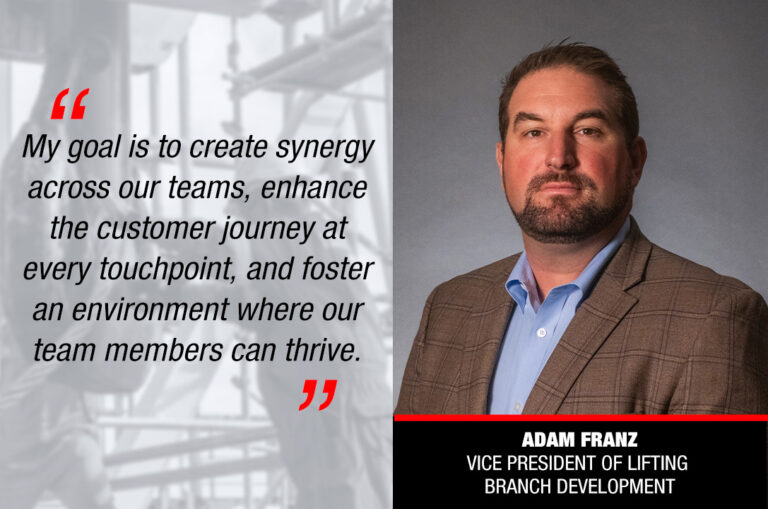 Mazzella Names Adam Franz Vice President, Lifting Branch Development